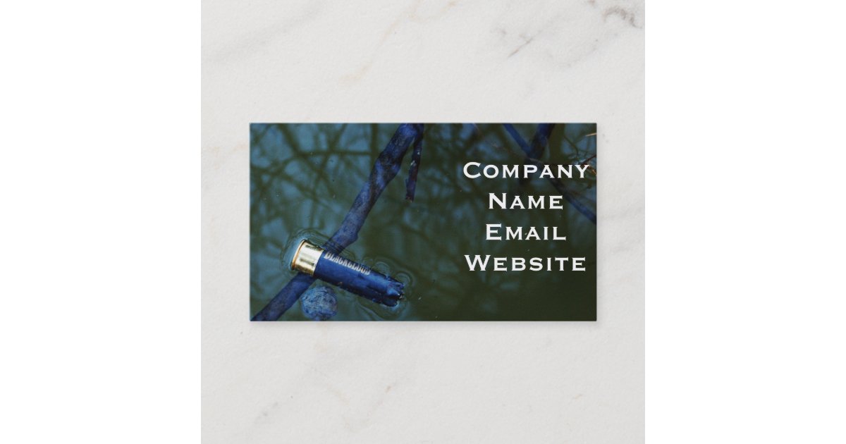 Shotgun Shell Business Card | Zazzle