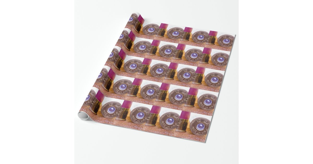 Shotgun Shell Wrapping Paper | Zazzle