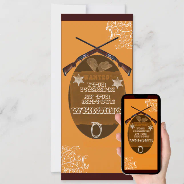 ShotGun Wedding Invitation | Zazzle