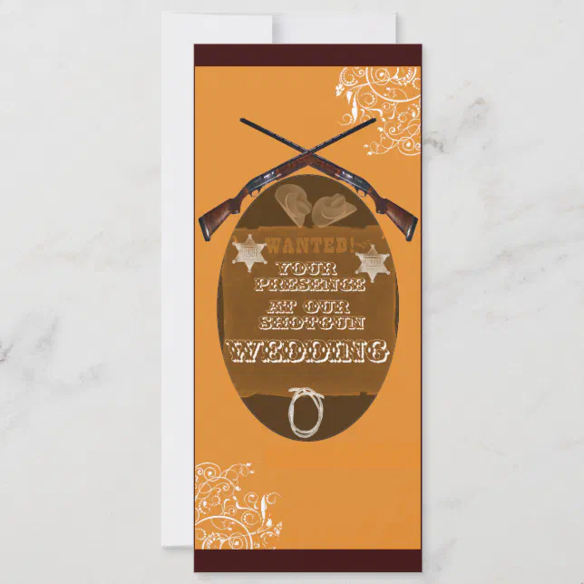 ShotGun Wedding Invitation | Zazzle