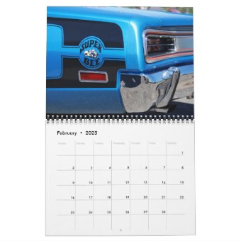 Shots of Mopar Calendar by WIZARD Photography | Zazzle