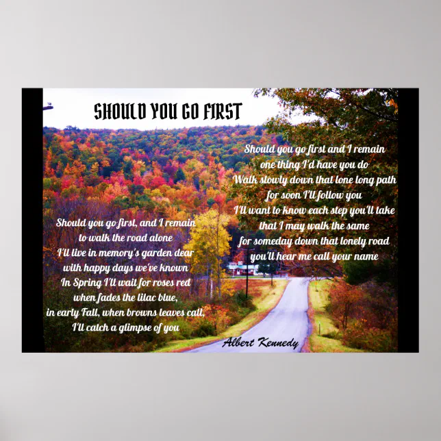 SHOULD YOU GO FIRST poster | Zazzle