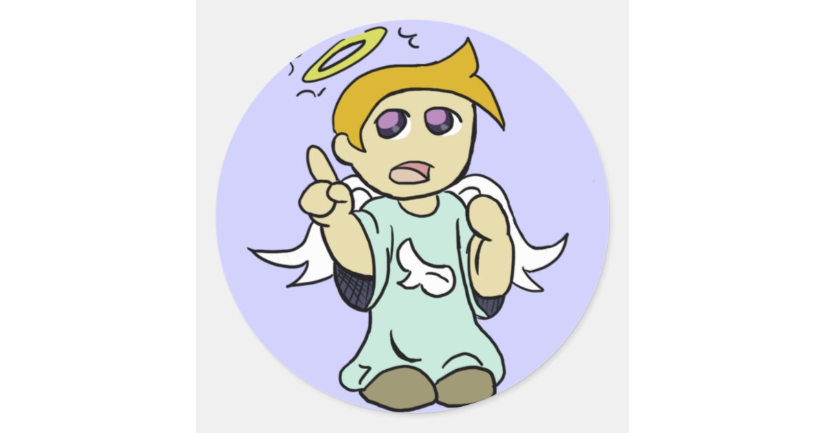 Shoulder Angel Sticker | Zazzle