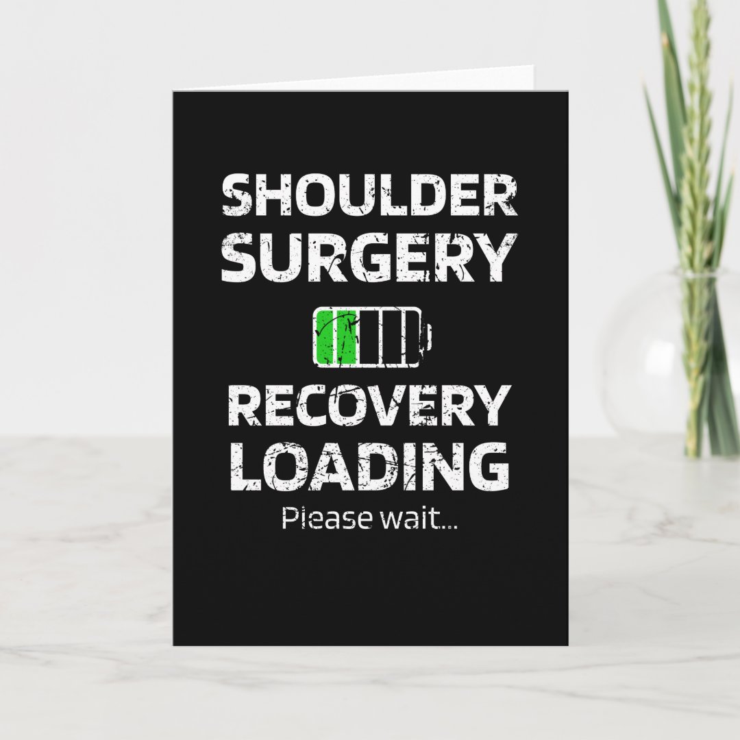 Shoulder Surgery Recovery | Shoulder Replacement Card | Zazzle