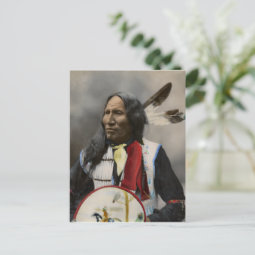 Shout At Oglala Sioux 1899 Indian Vintage Postcard | Zazzle