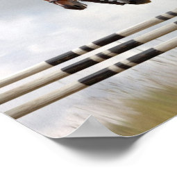 show jumping poster | Zazzle