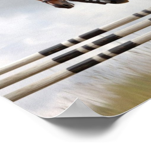 show jumping poster | Zazzle