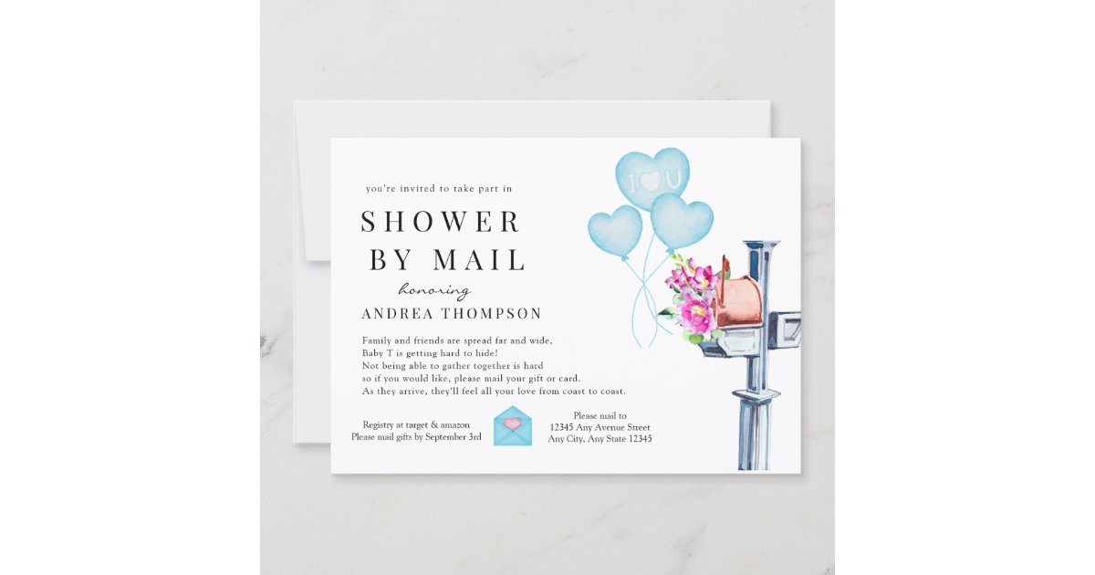 Shower by Mail Baby Shower Invitation | Zazzle