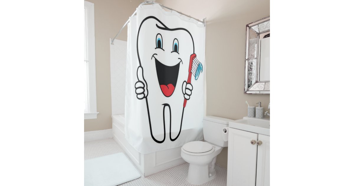 Shower Curtain Dentist Tooth | Zazzle