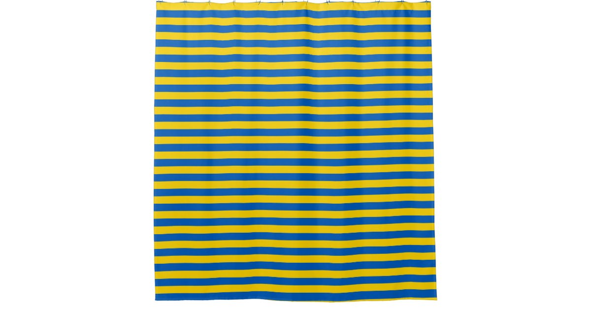Shower Curtain with Flag of Ukraine | Zazzle