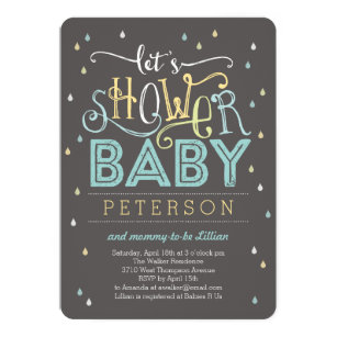Drop In Baby Shower Invitations | Zazzle
