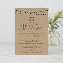 Shower Them with Love Couple's Shower Invitation | Zazzle