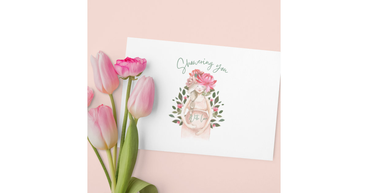 Showering You With Love Greeting Card | Zazzle