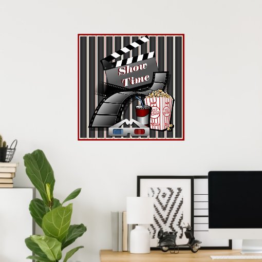 Showtime Cinema Theater Poster | Zazzle