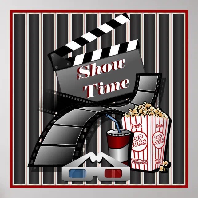 Showtime Cinema Theater Poster | Zazzle