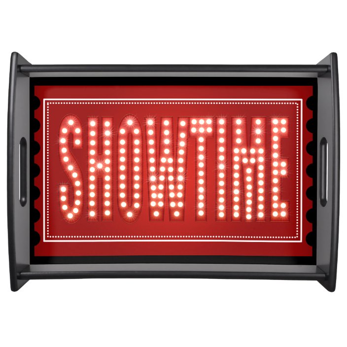 Showtime Lights Movie Ticket Stub Serving Tray | Zazzle.com