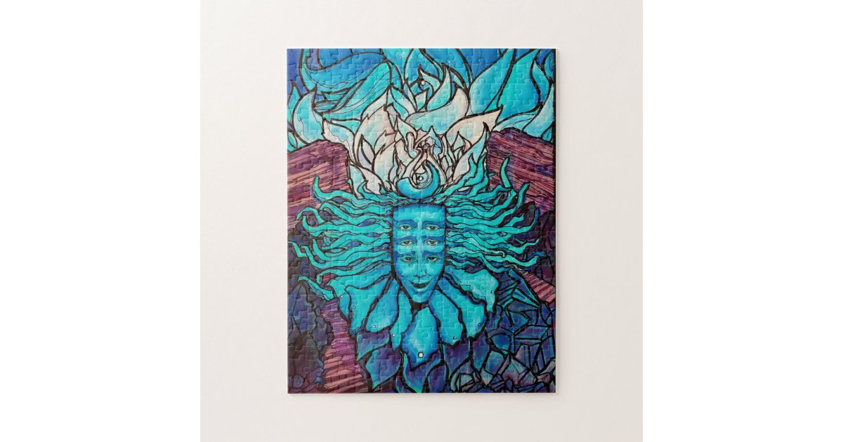 Shpongle Red Rocks Fanart Puzzle by SpaceCake | Zazzle