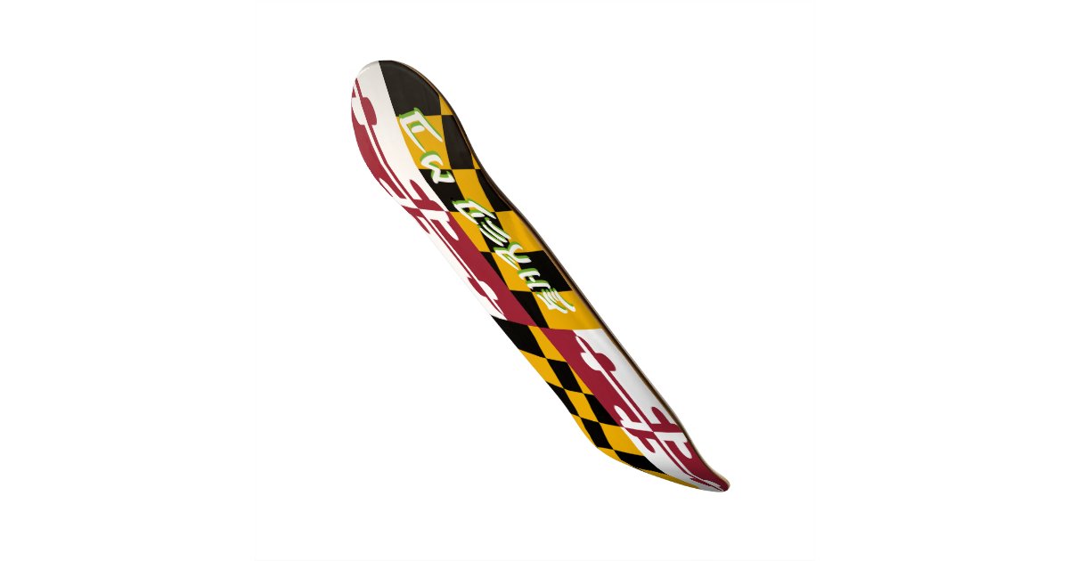 Shred Maryland Flag Skateboard | Zazzle.com