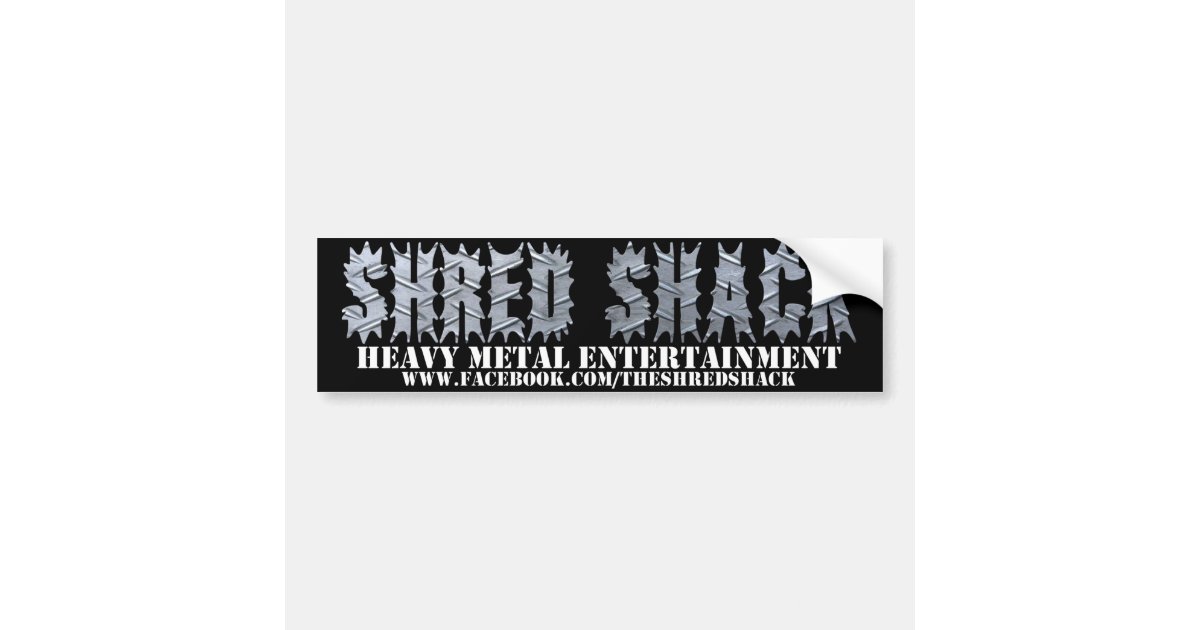 Shred Shack "Classic" Bumper Sticker | Zazzle