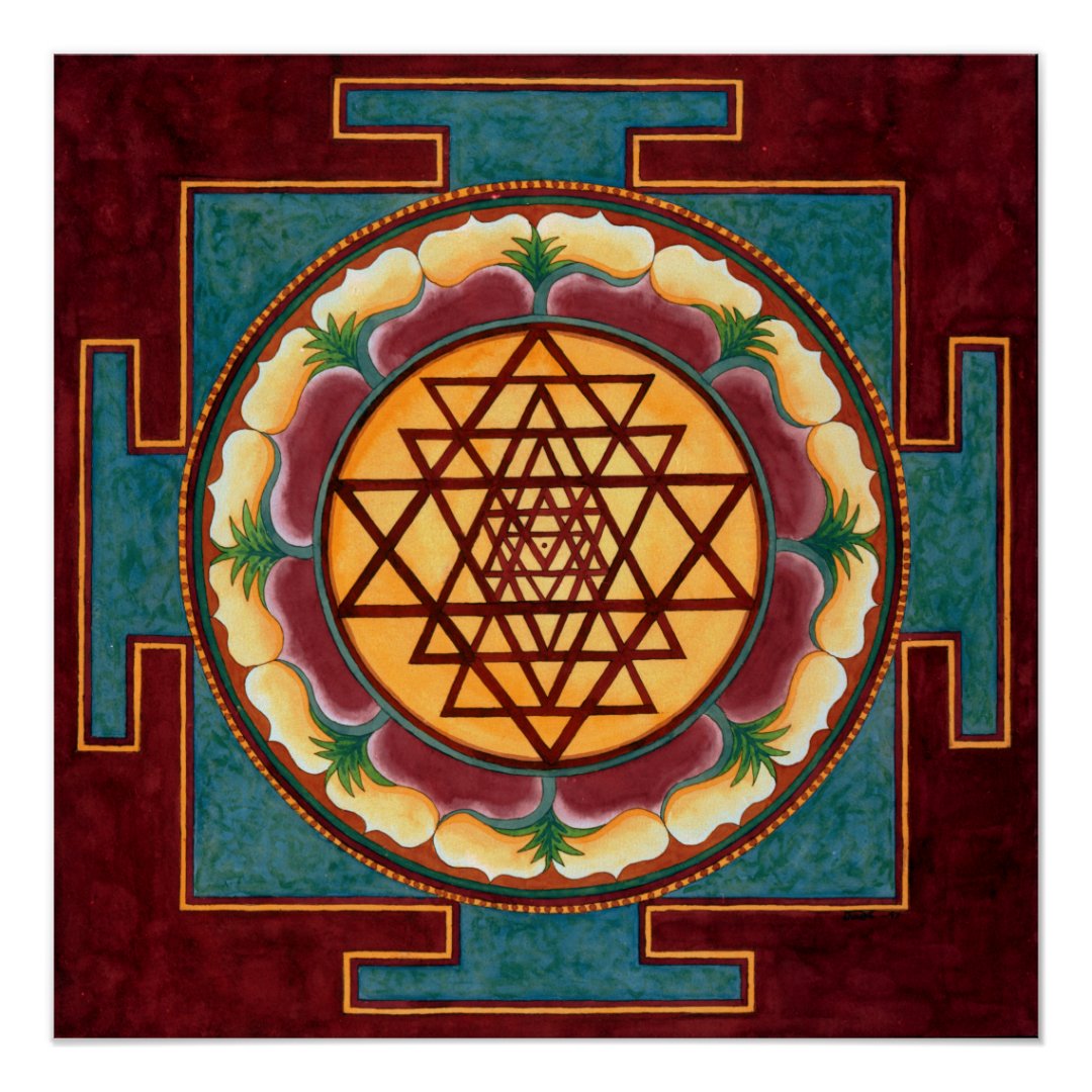 Shri Yantra Poster | Zazzle