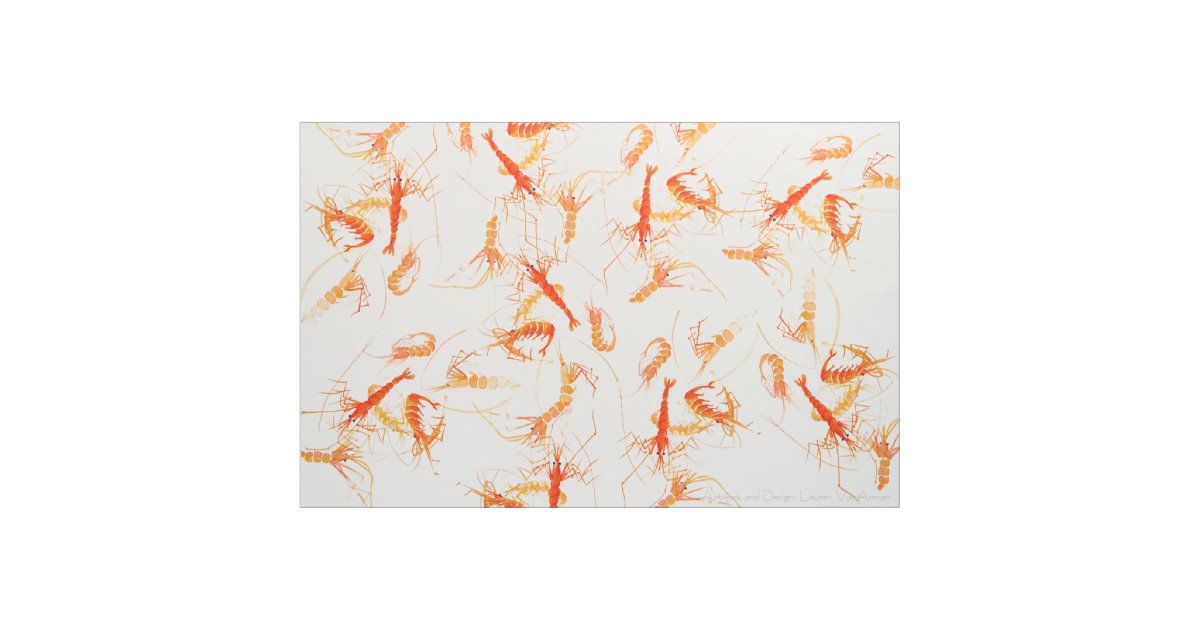 Shrimp Fabric | Zazzle.com