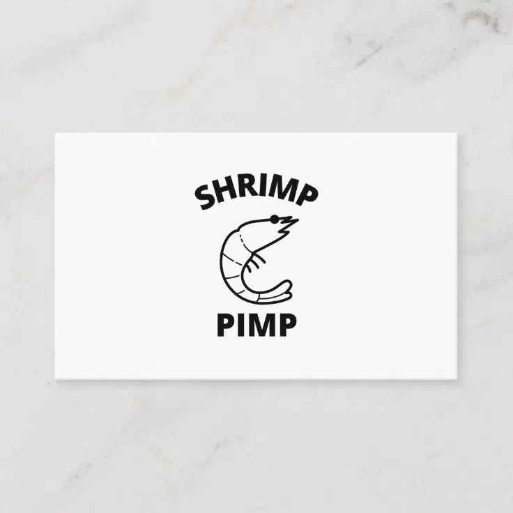 Shrimp pimp business card | Zazzle