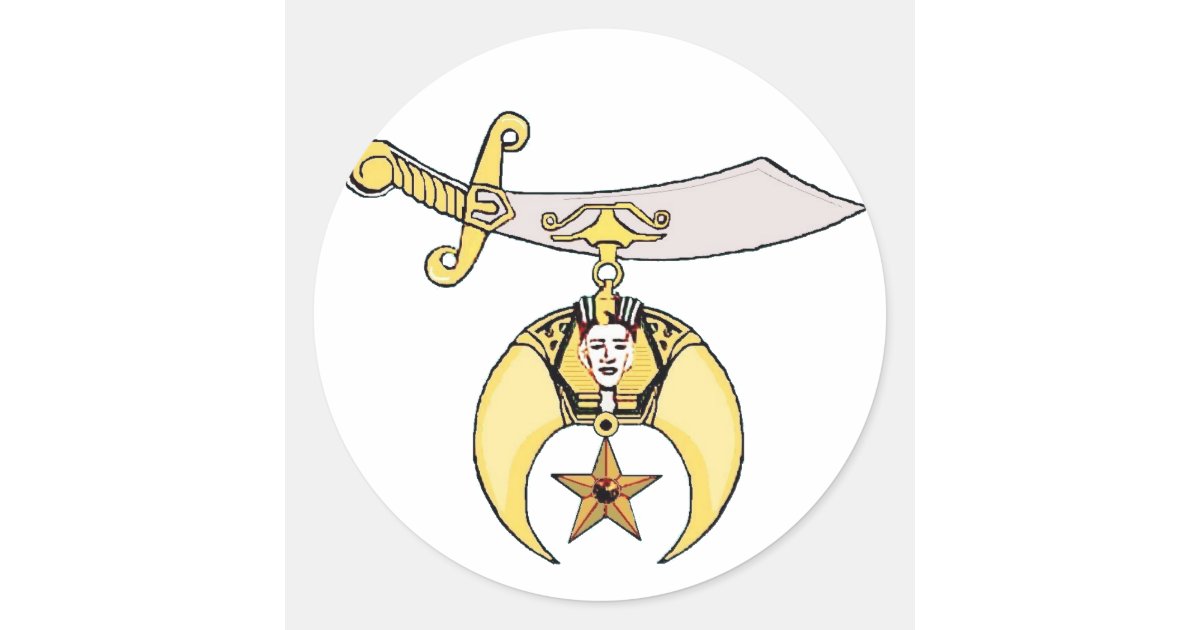 shriner-1 classic round sticker | Zazzle