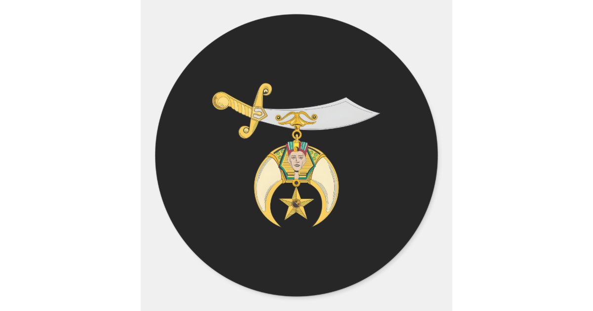 Shriner Shrine Noble Classic Round Sticker | Zazzle