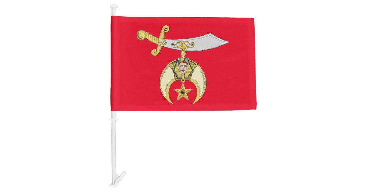 Shriners Car Flag | Zazzle