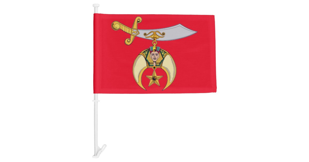 SHRINERS CAR FLAG | Zazzle