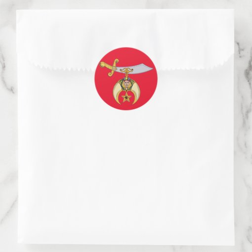 SHRINERS CLASSIC ROUND STICKER | Zazzle