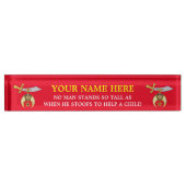 SHRINERS DESK NAME PLATE | Zazzle