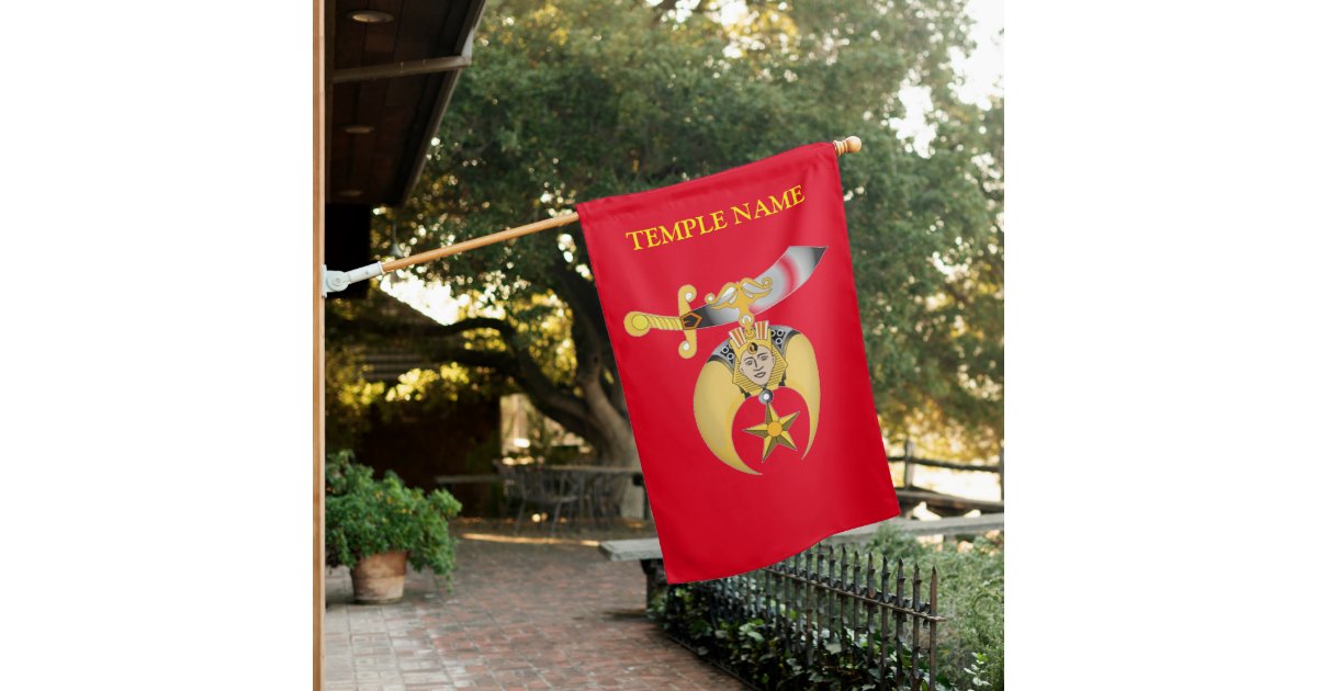 Shriners House Flag | Zazzle