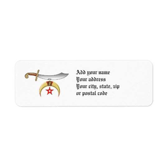Shriners Label | Zazzle.com