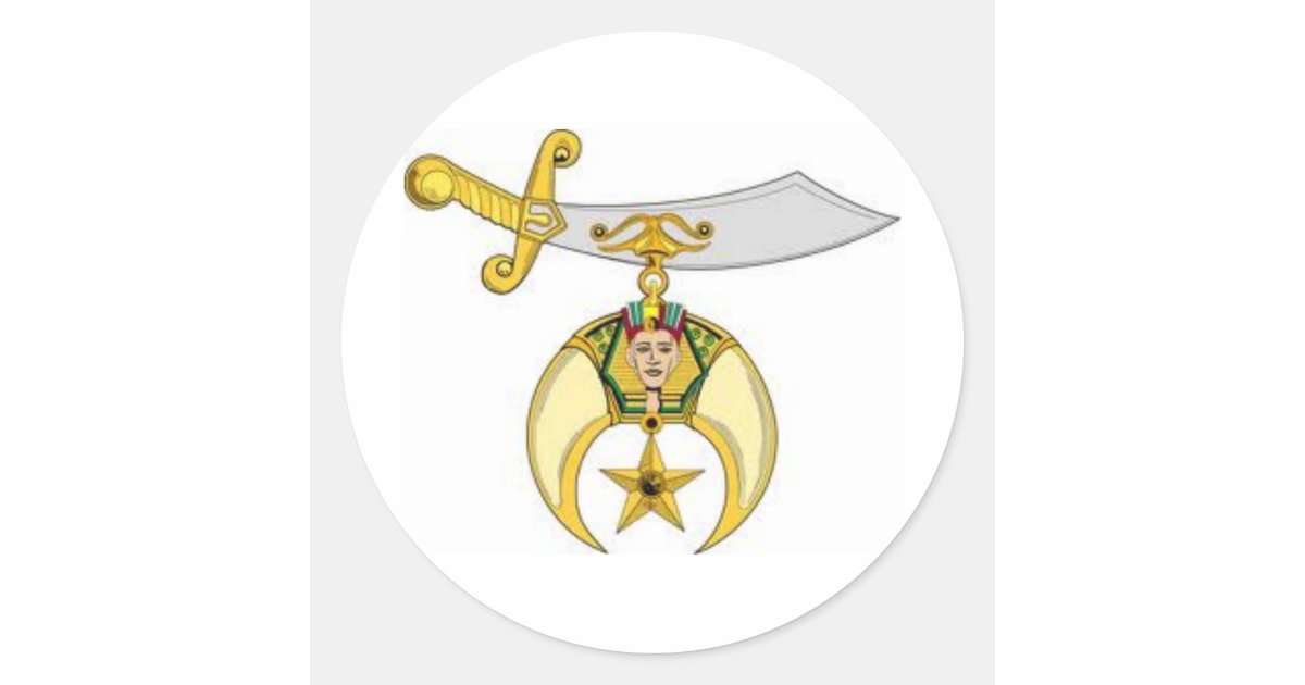 Shriners Products Classic Round Sticker | Zazzle