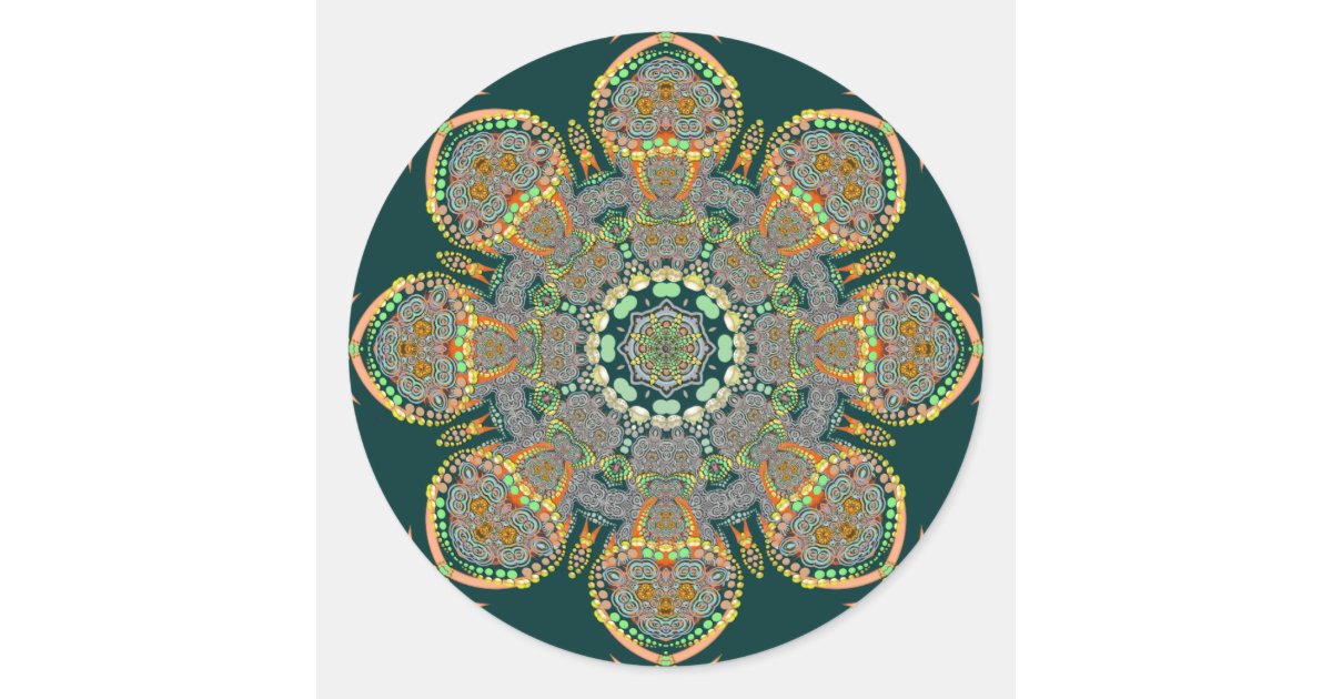 Shroom Circle Sticker | Zazzle