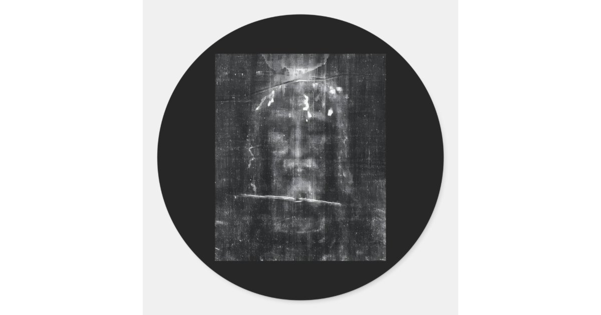 Shroud Of Turin Classic Round Sticker | Zazzle