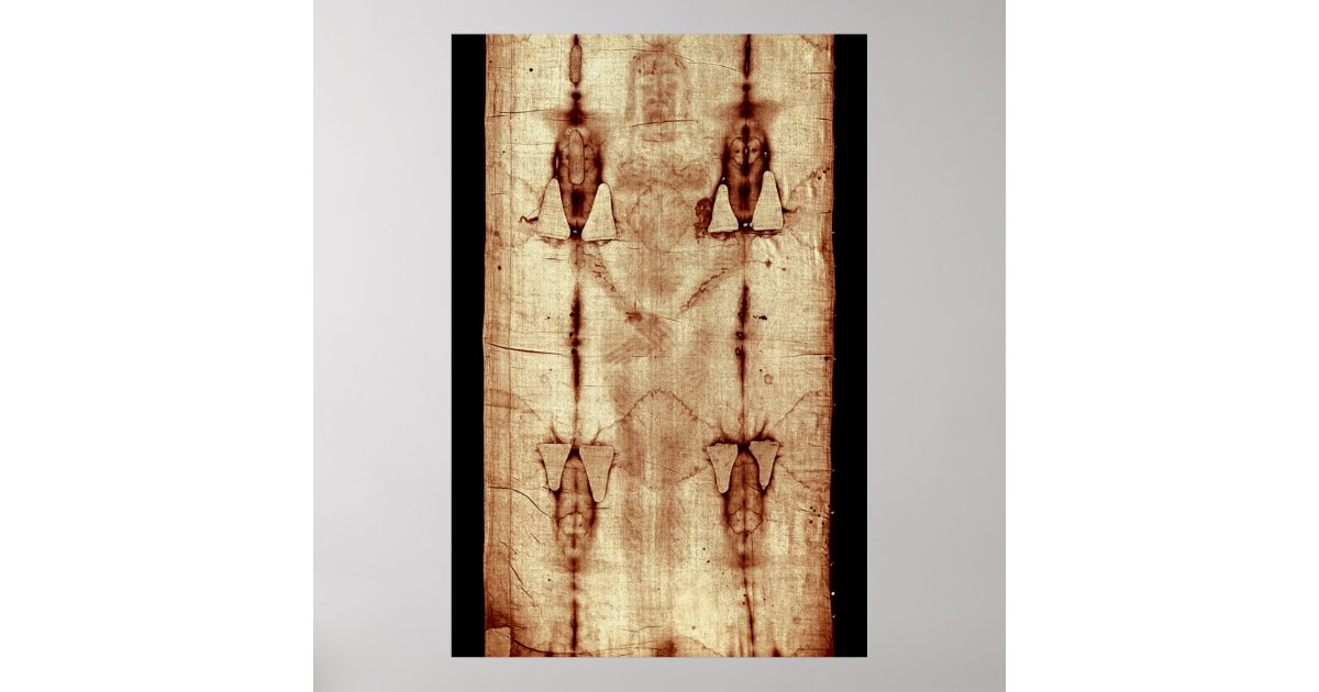 Shroud of Turin, Frontal View, Full Size Poster | Zazzle