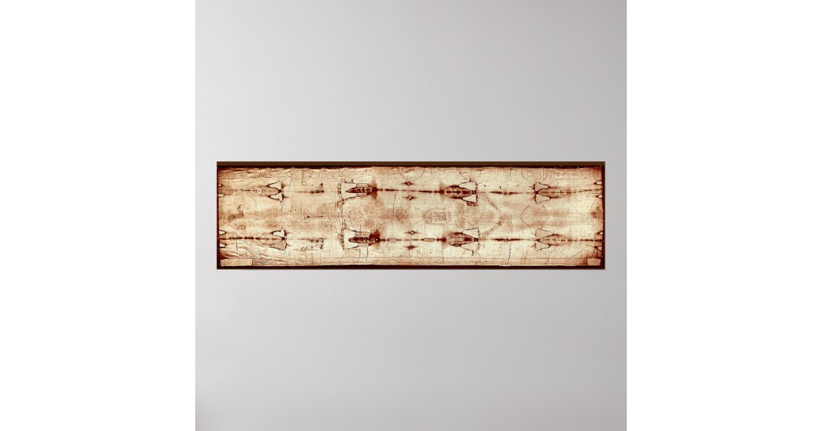 Shroud of Turin Jesus Burial Cloth Poster | Zazzle