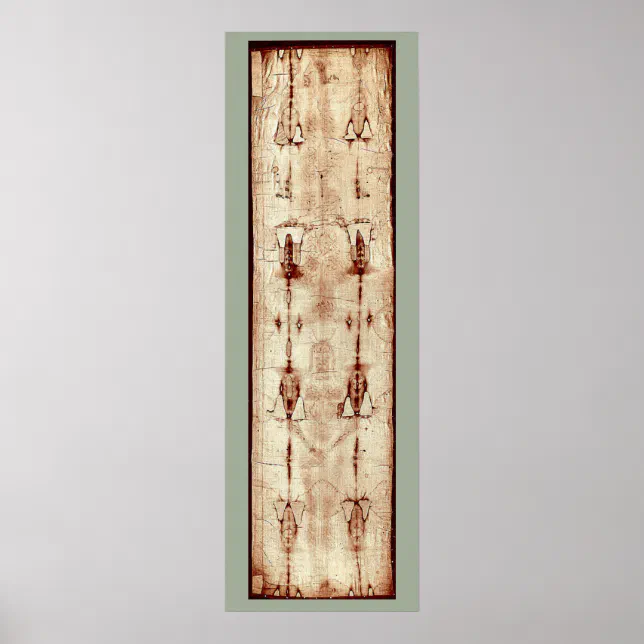 Shroud of Turin Jesus Christ Burial Cloth Poster | Zazzle