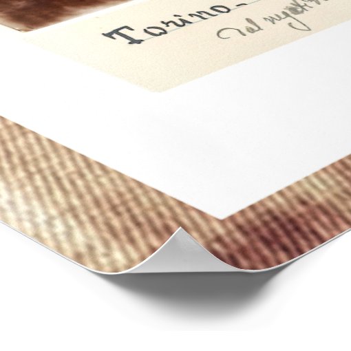 Shroud of Turin Jesus Negative Photo Secondo Pia Poster | Zazzle