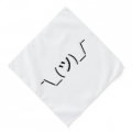 Shrug Emoticon ¯\_(ツ)_/¯ Japanese Kaomoji Bandana | Zazzle