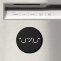 Shrug Emoticon ¯\_(ツ)_/¯ Japanese Kaomoji Magnet | Zazzle