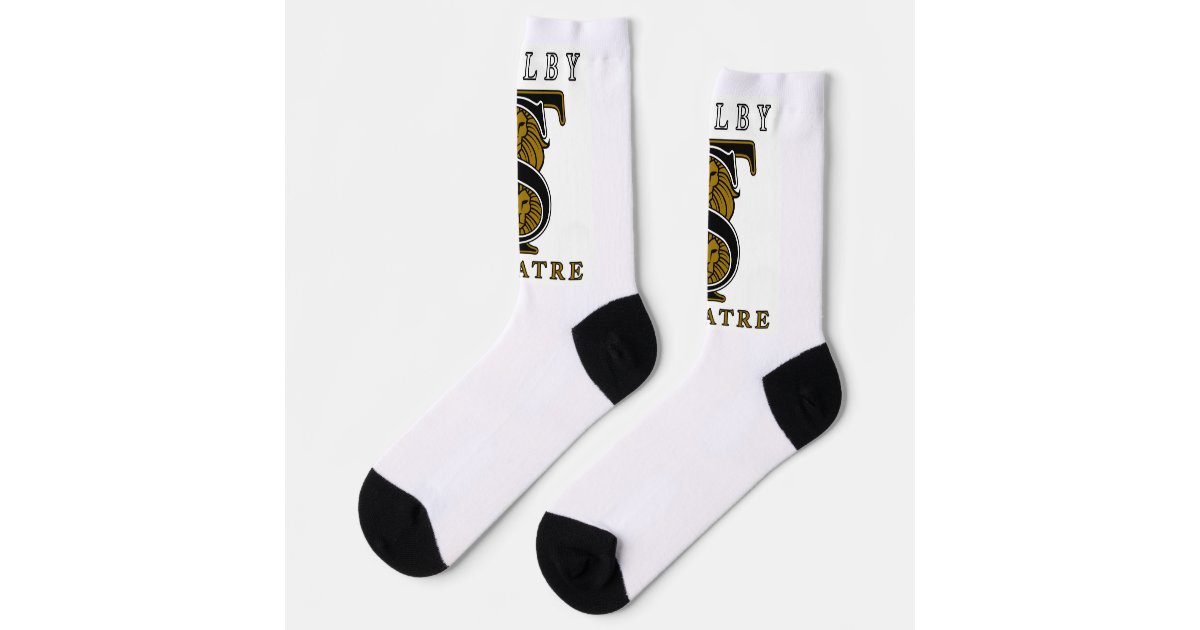 SHS TheatreSimple Logo Socks | Zazzle