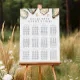 "Shucks" Coastal Oyster Wedding Seating Chart Foam Board | Zazzle