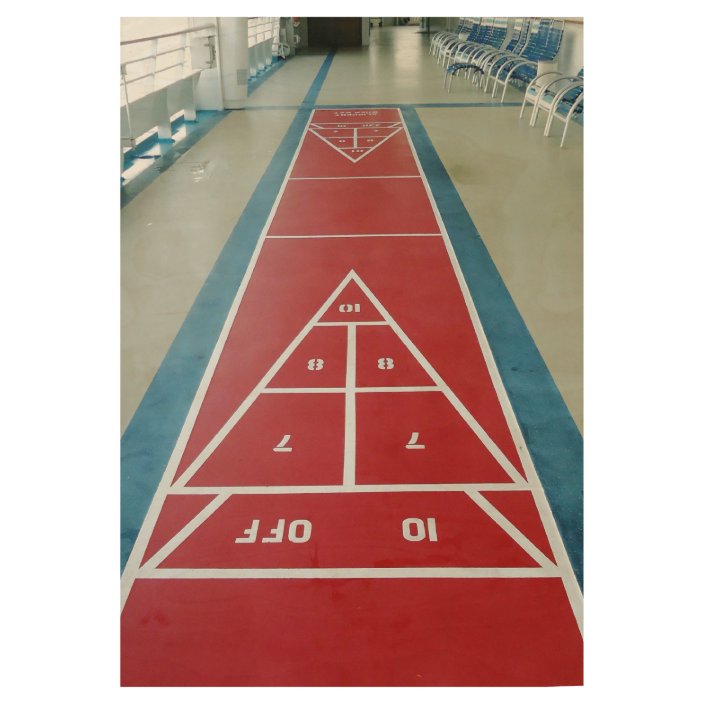 Shuffleboard on Board Wood Poster | Zazzle.com