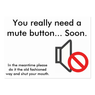 Shut Up Business Cards & Templates | Zazzle