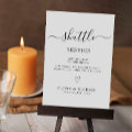 Shuttle Service Sign Wedding Transportation Sign Invitation | Zazzle