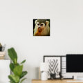 Shy Monkey Poster | Zazzle