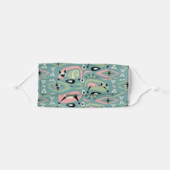 Siamese Cat Abstract Blue Face Mask ©studioxtine | Zazzle